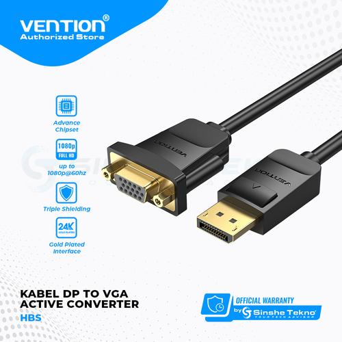 Jual Vention Kabel Display Port Male DP to VGA Female - HBS - Jakarta ...