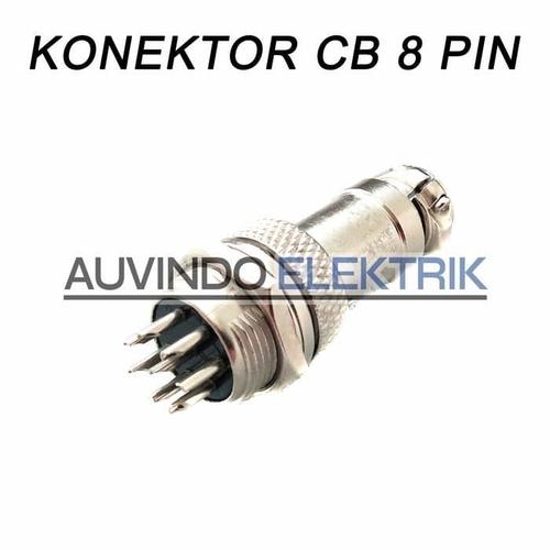Jual Konektor CB 8 Pin Connector CB 8Pin Set Male Female Jack 8 Kaki ...