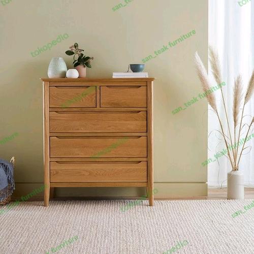 Jual drawer cabinet kayu jati minimalis bufet laci storage jati - salak ...