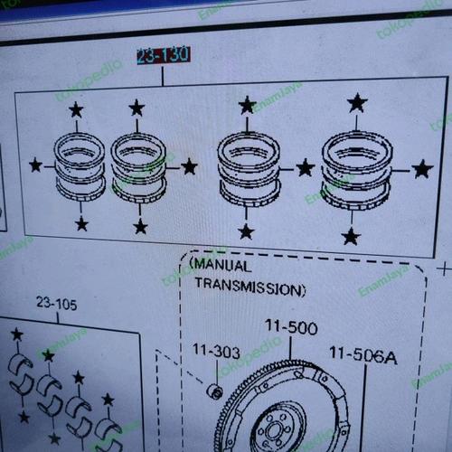 Jual Mazda Genuine Parts Ring Piston set Mazda 2 DJ Skyactive Ov STD ...