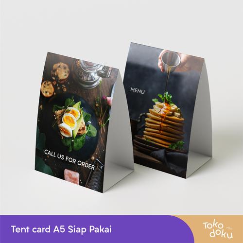 Jual Cetak Tent Card Art Carton / Print Table Menu Custom / Menu Meja ...