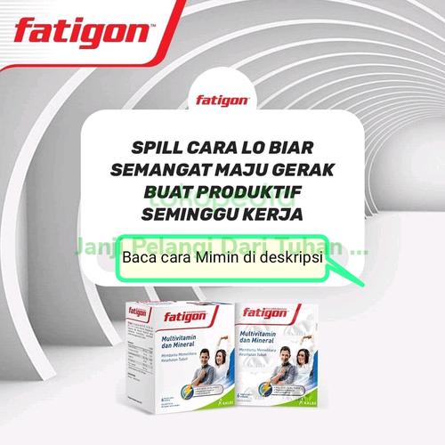 Jual Fatigon Multivitamin Mineral 6 Kaplet Putih Strip Box 60 Tablet ...