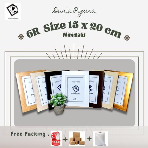Jual Bingkai Foto 6R / A5 (15x20cm) PAKAI KACA Minimalis GROSIR | Frame ...