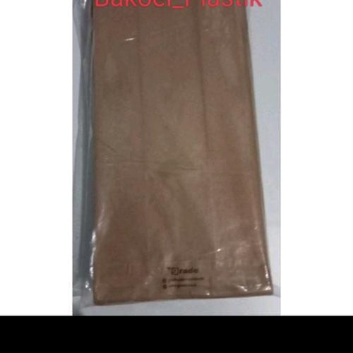 Jual paper bag coklat / kantong kertas makanan / kantong kertas pok pok ...
