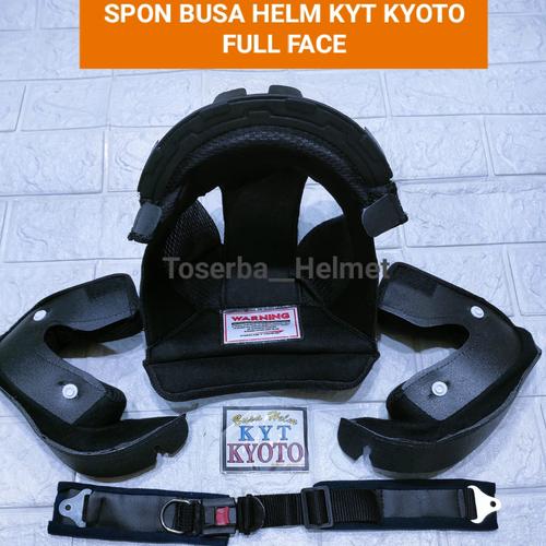 Jual Busa Helm Spon Helm Half Face KYT Kyoto Full Sett Kancing Plastik ...