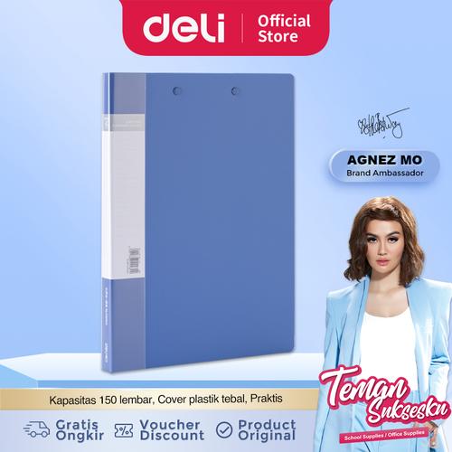 Jual Deli Clamp Folder /Clip Folder /Map Dokumen Jepit A4 150 Lembar ...