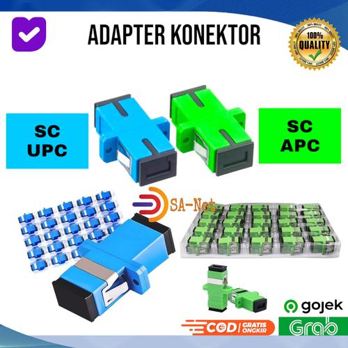 Jual Fiber Optic Adapter SC UPC Adaptor Barel Penyambung Fiber Optik SC ...
