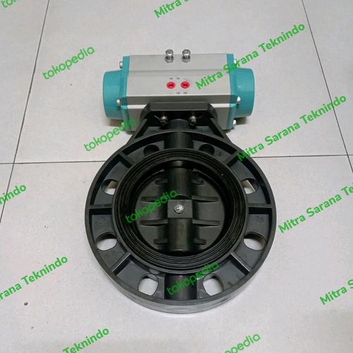Jual Butterfly Valve PVC Pneumatic Actuator 4" inch DN 100 - Jakarta ...