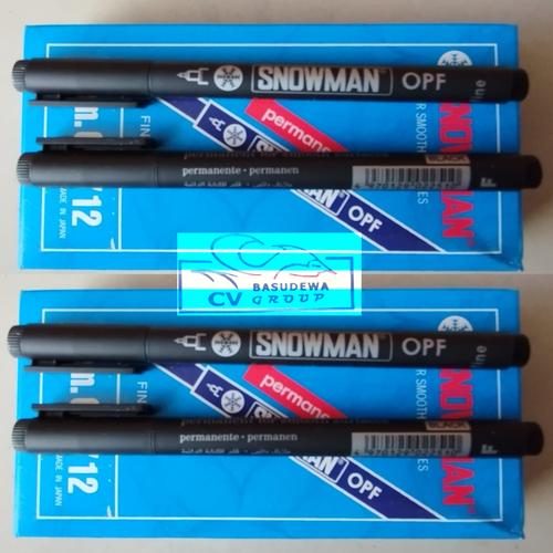 Jual SNOWMAN PULPEN OPF PERMANEN HITAM / SNOWMAN OPF PERMANENT BLACK ...