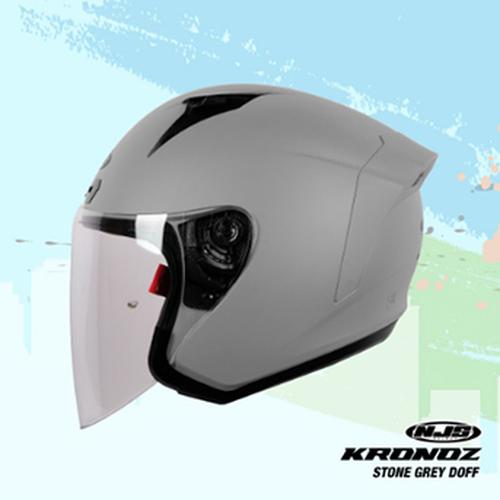 Jual HELM NJS KRONOZ HELM OPEN FACE HELM HALF FACE - YELLOW PEARL, S ...