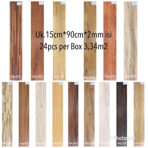 Jual Vinyl lantai murah motif kayu tebal 2mm - Teka Vinyl Flooring - Jakarta Timur ...