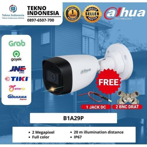 Jual Dahua B1A29P 2MP Full Color HDCVI Bullet Camera Cooper B1A29 CCTV ...