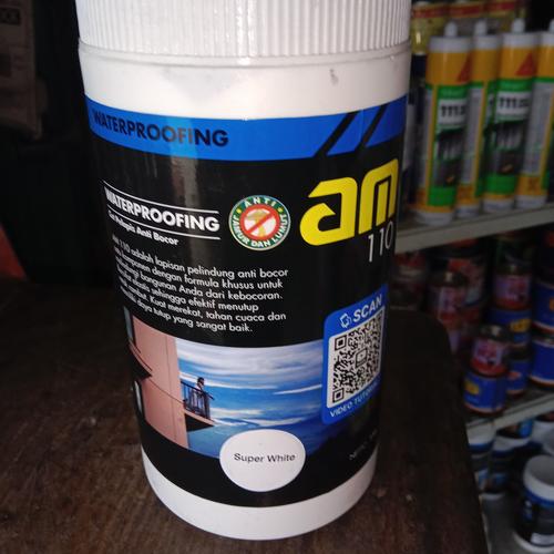 Jual waterproofing cat pelapis anti bocor am warna super white 1kg ...