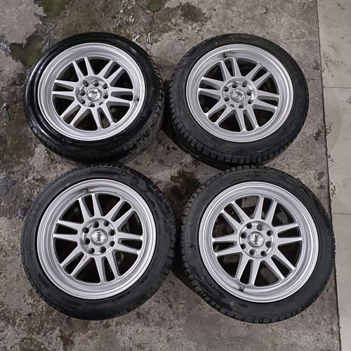 Jual Velg Mobil Second Ring 16 By Hsr Lubang 4x100 4x114 Silver Baut ...