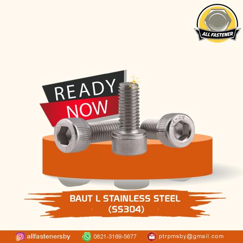 Jual BAUT L STAINLESS STEEL (SS304), M6 x 16mm P1,00 - Kota Surabaya ...