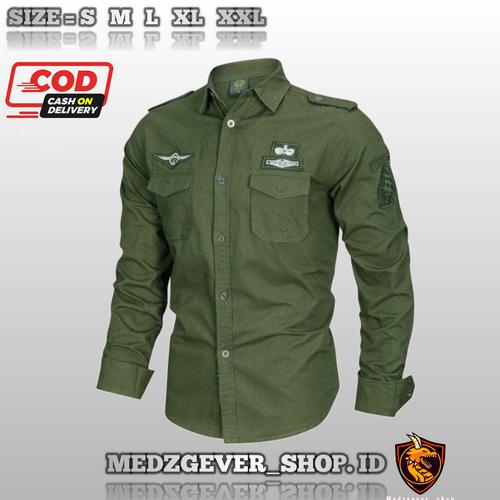 Jual Kemeja Tactical Lengan Panjang Pria Kemeja Lapangan Costum Logo ...