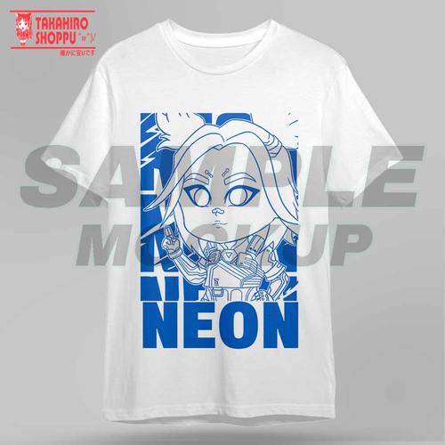 Jual Baju Kaos Anime VALORANT CHIBI OUTLINE - NEON PRINT DTF - XL - Kab ...