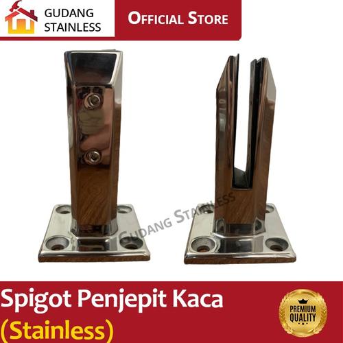 Jual SPIGOT KACA/GLASS CLIP STAINLESS SUS 304 - Jakarta Utara - Gudang ...