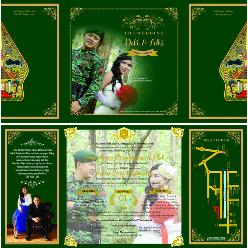 Jual Undangan Pernikahan Wayang/Undangan Nikah Premium Wayang - D01 ...