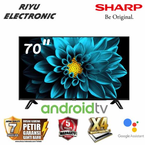 Jual SHARP LED ANDROID TV 70 INCH 4T-C70DK1X - Kab. Tangerang ...