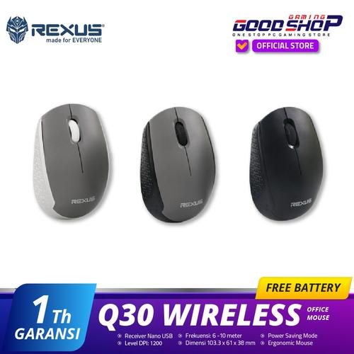 Jual Rexus Q30 Wireless - Office Mouse - Black Grey - Jakarta Pusat ...