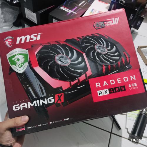 Jual Dus box vga MSI Rx 480 4gb 8gb Gaming x bonus driver ORIGINAL ...
