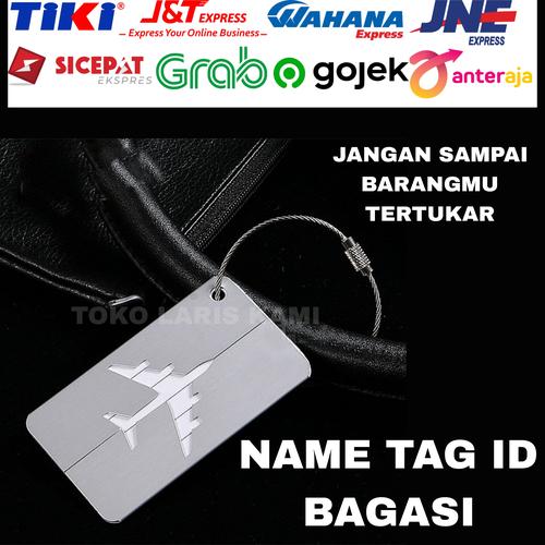 Jual Name tag id bagasi luggage aluminium - Polos, Pink Sakura ...