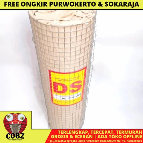 Jual 1IN x 1IN x 100CM x 25M /DS Kawat Ram Loket Ayakan Pasir Galvanis ...