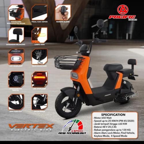 Jual Sepeda Listrik Pacific Vertex Garansi Resmi - Kota Tangerang ...
