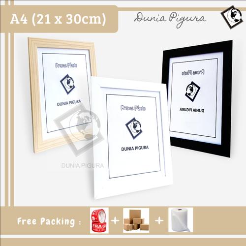 Jual Bingkai Foto A4 (21x30cm) PAKAI KACA Minimalis GROSIR / Pigura ...
