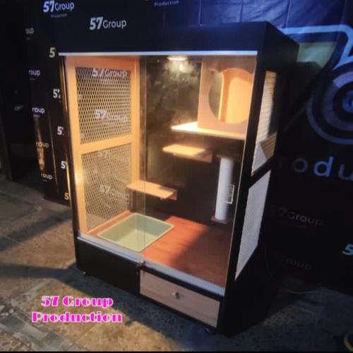 Jual Kandang kucing playground Rumah Tempat kucing hias Aluminium kaca ...