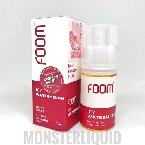 Jual [ SALT NIC ] FOOM ICY WATERMELON CRIMSON BY FOOM LAB 30MG 30ML ...