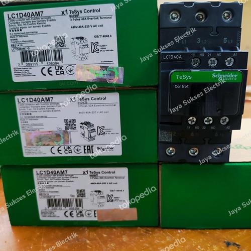 Jual Contactor Kontaktor LC1D40M7 3P 40A 220Vac Schneider - Jakarta ...