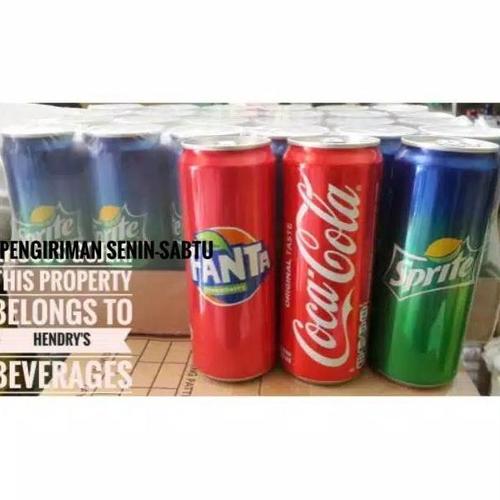 Jual Cola cola kaleng / fanta kaleng / sprite kaleng - coca cola, 250ml ...