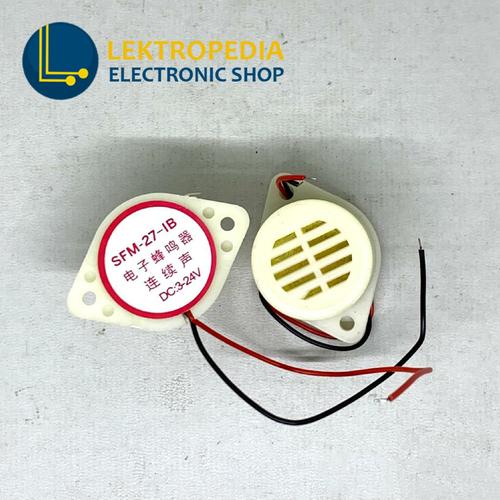 Jual Buzzer Putih TEBAL 3 - 24v Continuous 5v 6v 9v 12v 15v 18v SFM-27 ...