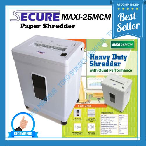 Jual Secure Maxi 25 MCM Paper Shredder Micro Cut - Penghancur Kertas ...