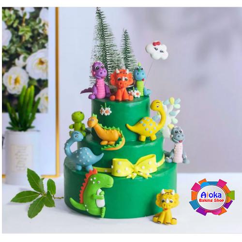 Jual Topper Kue Clay Dinosaurus / Dekorasi Ulang Tahun Tema Dino - dino ...