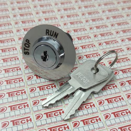Jual Key Switch STOP RUN Stainless Switch 19MM key switch elevator 2801 ...