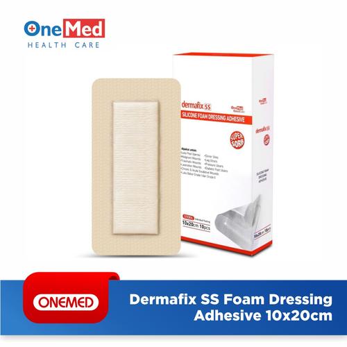 Jual Dermafix Silicone Foam Super Sorb Dressing Adhesive 10x20cm - Kota ...