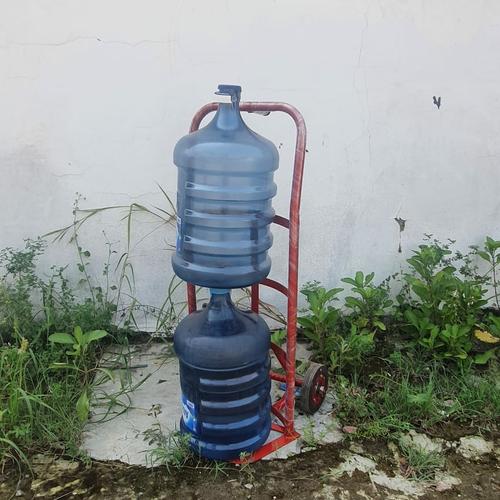Jual troli galon gas /lori/ trolley/ lori gas galon tinggi roda 6in ...