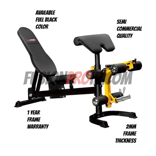 Promo Multi FID Bench Scott Leg Extension Curl Preacher BK-3004 Home ...