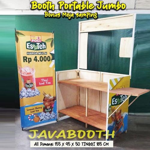 Jual BOOTH PORTABLE / GEROBAK LIPAT JUMBO 155X95X50CM FREE PAPAN MENU ...