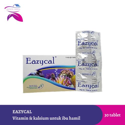 Jual Eazycal Box 30 Tablet Multivitamin dan Kalsium Ibu Hamil - STRIP ...
