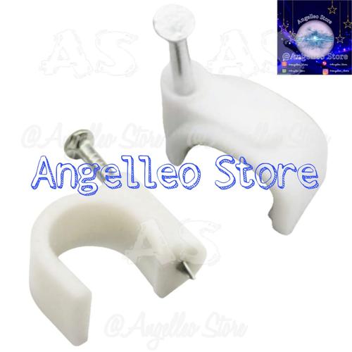 Jual Klem Kabel~Klem Pipa~Klem Paralon~Paku Beton~Putih~Satuan - 16mm ...