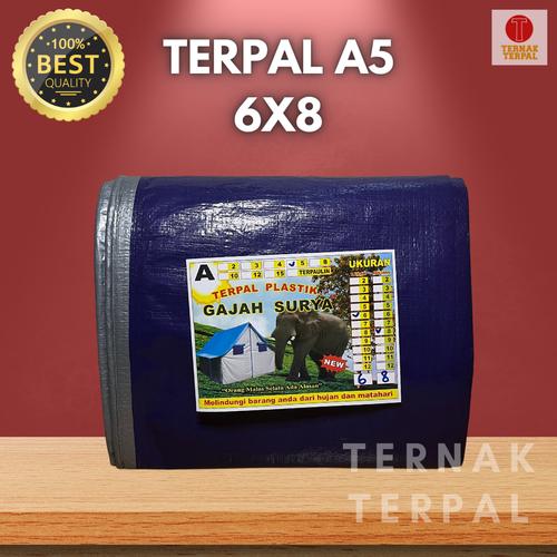 Jual Terpal Plastik A5 6x8 Biru - Silver Gajah Surya - Kota Surabaya ...