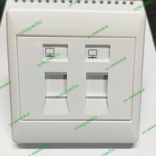 Promo BOSS Outlet Data Double Cat6 RJ45 Polycarbonate Tahan Benturan ...