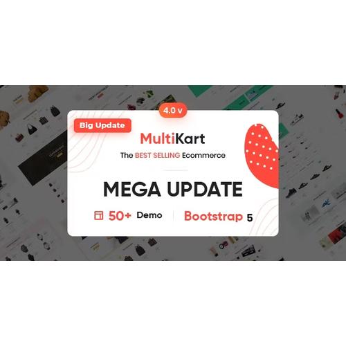 Jual Bootstrap 5 - Multikart Ecommerce HTML Template (Frontend, Admin) - DVD - Kab. Gresik ...