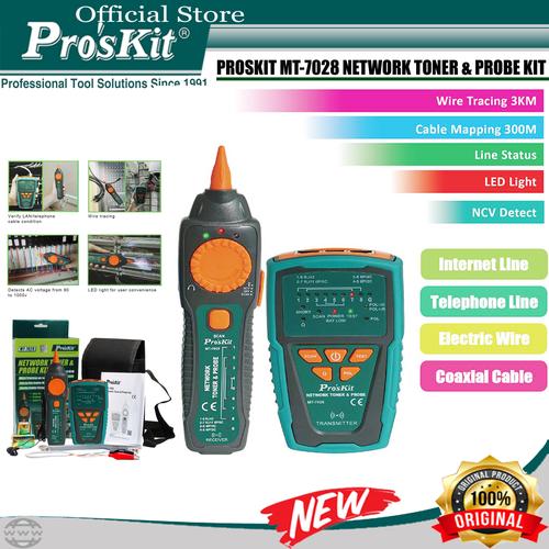 Promo Proskit MT-7028 LAN Kabel Tester Network Toner line Probe Wire ...