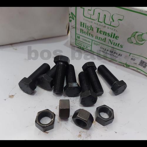 Jual Baut Mur Baja 8.8 Drat Halus M12 X 35 Pitch 1.25 Hitam - Kota Surabaya - Bos Baut | Tokopedia
