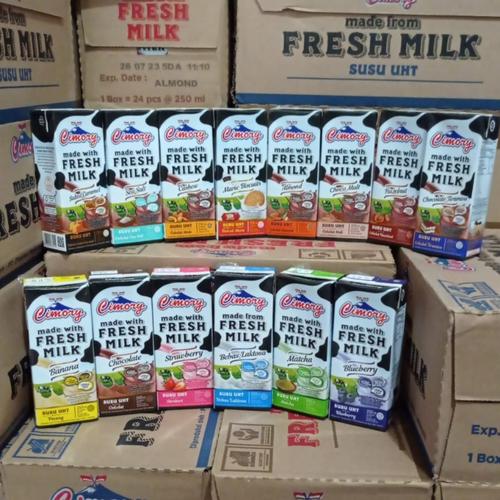 Jual 1 DUS SUSU CIMORY UHT FRESH MILK SERIES 250ML SAMEDAY INSTANT ...